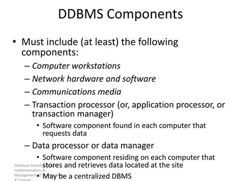 Ppt Distributed Database Management System Powerpoint Presentation