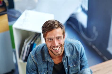 Man Teacher And Happy With Portrait In Library For Lesson Research