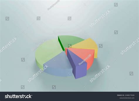 6 Segment Pie Charts Percentage Pie Stock Illustration 2298577839