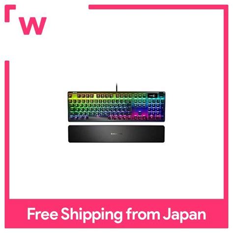 SteelSeries Gaming Keyboard Apex Red Switch JP Red Axis Illuminated OLED Display Japanese