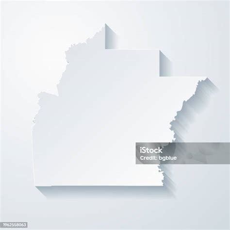 하인즈 카운티 미시시피 빈 배경에 종이 자르기 효과가 있는 지도 0명에 대한 스톡 벡터 아트 및 기타 이미지 0명 3차원 형태 공란 Istock