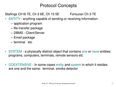 PPT FIT FIT Monash University Topic Protocol Concepts And Internet Protocol Reference