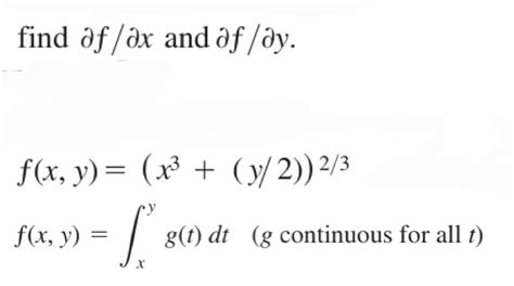 solved find ∂f ∂x and ∂f ∂y
