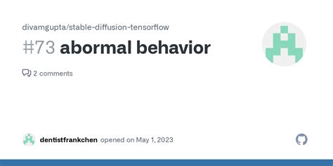 Abormal Behavior Issue Divamgupta Stable Diffusion Tensorflow GitHub