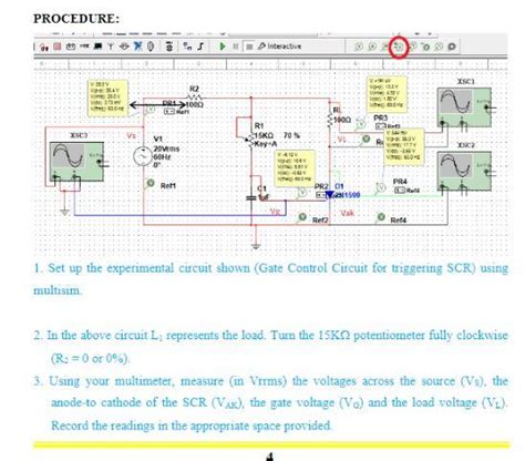 PROCEDURE Set Up The Experimental Curcuit Shown Chegg Com