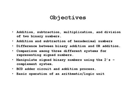 Chapter 6 Digital Arithmetic Operations And Circuits Ece