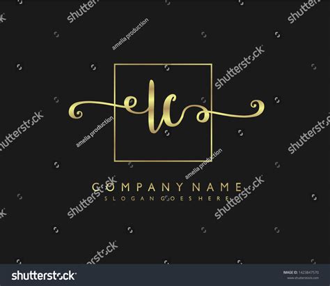 Initials Letter Lc Handwriting Logo Vector Stock Vector Royalty Free 1423847570 Shutterstock