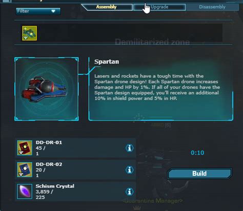 [ti] assembly not displaying items darkorbit