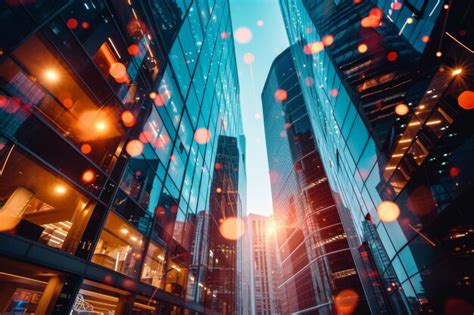 Premium Photo Wireless Signals Flowing Between Modern City Buildings Ai Generated