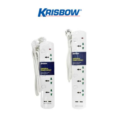 Jual Colokan Listrik Universal Krisbow Dengan Usb 4 Socket 5 Socket