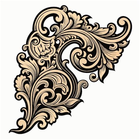Premium Vector Ornate Floral Design Element