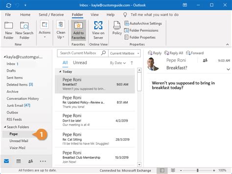 Search Folders Customguide