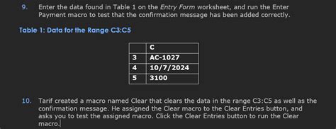 Solved Enter The Data Found In Table On The Entry Form Chegg