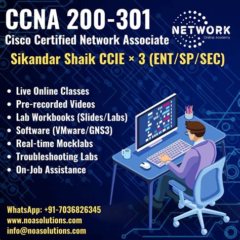 📢 Cisco Certified Network Associate Ccna 200 301 🎓 Trainer Sikandar… Network Online Academy