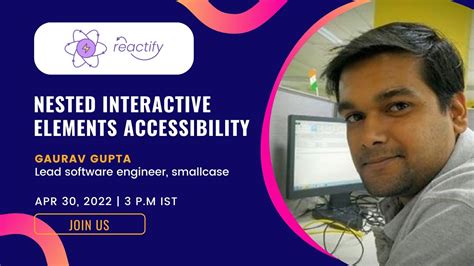 Accessibility Patterns Nested Interactive Elements By Gaurav Gupta Youtube