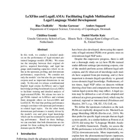 Lexfiles And Legallama Facilitating English Multinational Legal