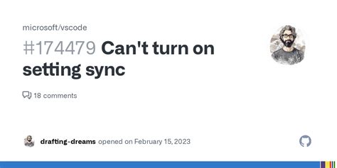 Cant Turn On Setting Sync · Issue 174479 · Microsoftvscode · Github