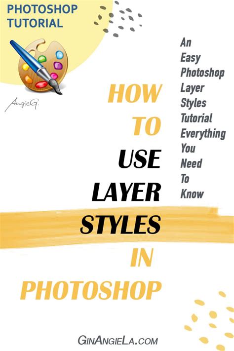 Using Layer Styles In Photoshop Photoshop Layer Styles Tutorial
