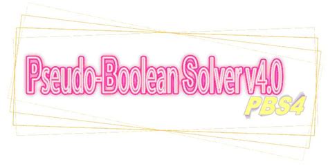 Pbs4 01 Ilp Sat Solver And Optimizer