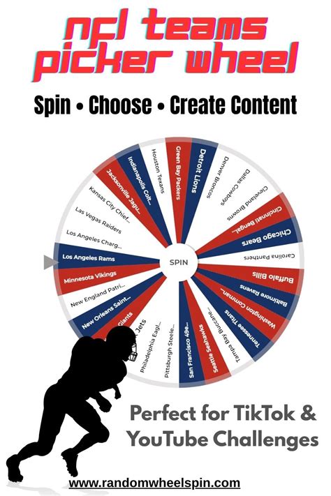 American Football Nfl Teams Picker Wheel