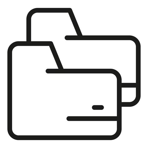 Digital Folder Icon Outline Vector Edit Tool 15101208 Vector Art At Vecteezy