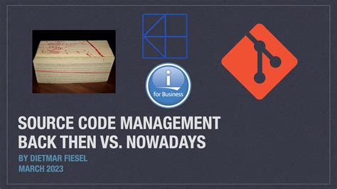 Source Code Management Back Then Vs Nowadays Youtube