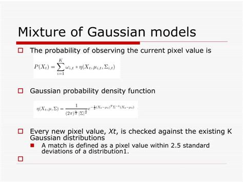 Ppt Effective Gaussian Mixture Learning For Video Background Subtraction Powerpoint