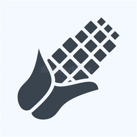 Icon Corn Suitable For Nuts Symbol Glyph Style Simple Design Editable Design Template Vector