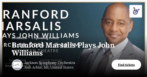 Branford Marsalis Plays John Williams Michigan Theatre Ann Arbor Mi