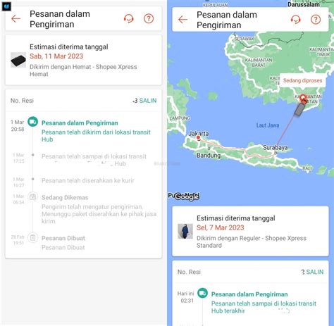 Askrlfess on Twitter: "[askrl] gaes pesanan yang bisa liat tracking peta gini apa ya? Pesenanku ...