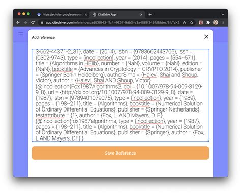 adding references from bibtex citedrive docs