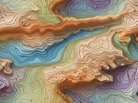 Premium Photo Topographic Contour Lines Map Seamless Pattern