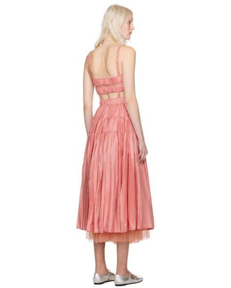 Molly Goddard Alyssa Maxi Dress In Pink Lyst
