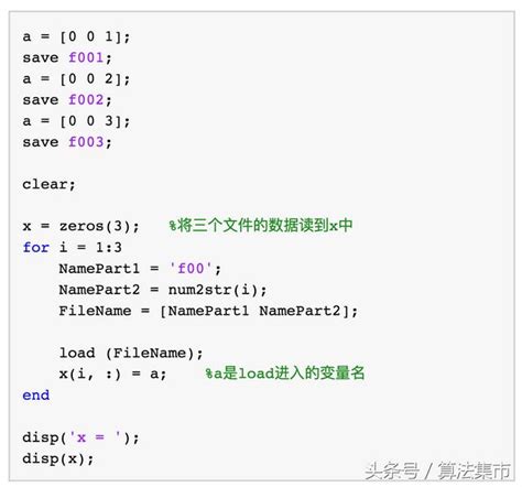 巧用load和fprintf實現多個文件的循環讀寫 Matlab 每日頭條