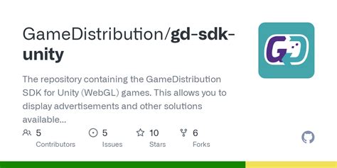 GitHub GameDistribution Gd Sdk Unity The Repository Containing The GameDistribution SDK For