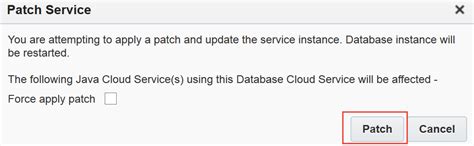 Patching A DBaaS Database In The Oracle Cloud Martinberger Com