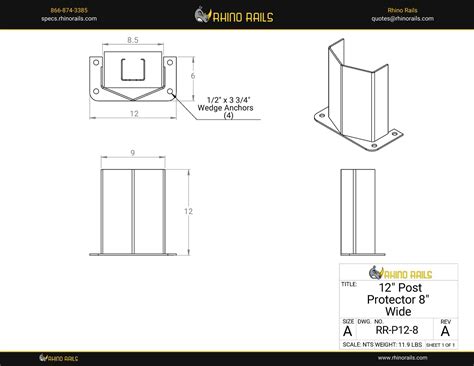 rr p12 8 installation and specs guide rhino rails