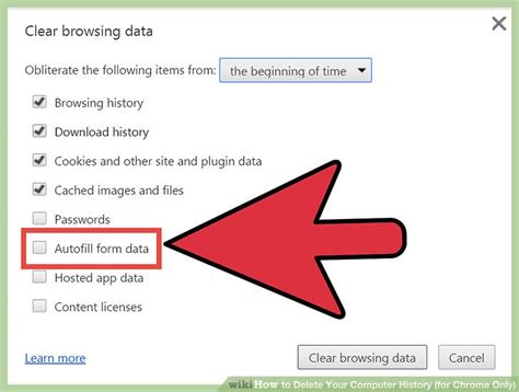 3 Ways To Delete Your Computer History For Chrome Only WikiHow