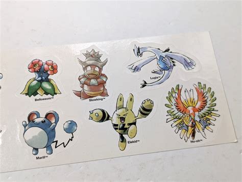 Pokemon Snap Take Your Best Shot 1999 Contest Stickers Pokemon Gold
