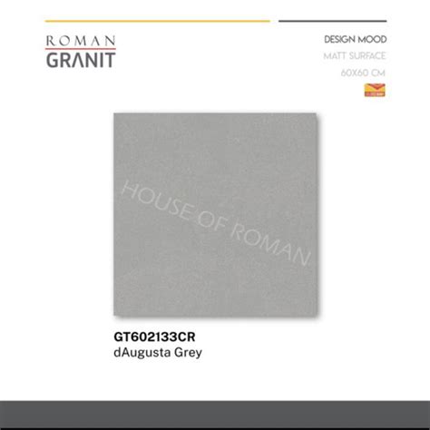 Jual Granit Lantai Roman Abu Industrial 60x60 Roman Daugusta Grey Gt602133r Lantai Cafe Abu