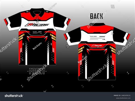 Vecot Shirt Jersey Rracingacing Design Editable Stock Vector Royalty Free 2482439131