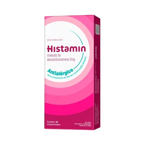 Histamin 2mg 20 Comprimidos São Rafael Farmácias