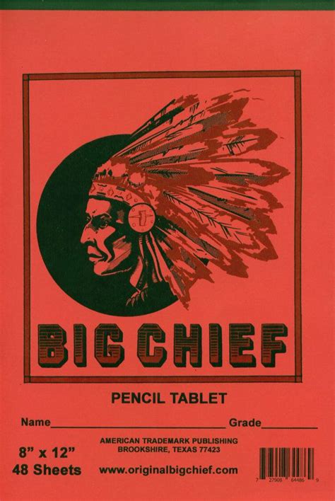 Big Chief Pencil Tablet Mohawk Etsy Retro School Supplies Primary