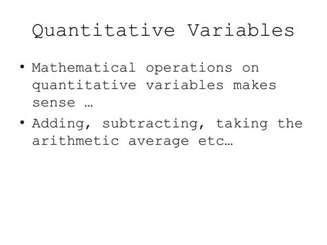PPT Quantitative Variables PowerPoint Presentation Free Download ID 2515635