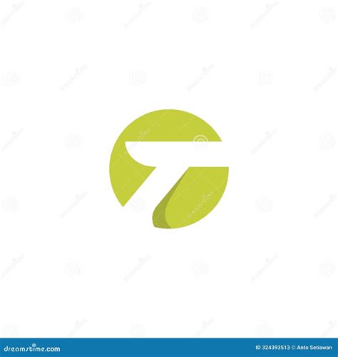 Letter T Icon Vector T Initial Logo Design Stock Illustration