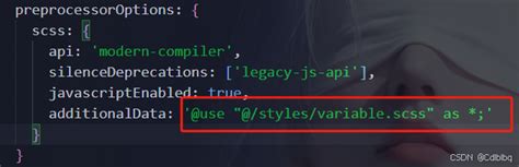 vue3项目使用scss报错相关处理 modern compiler csdn博客