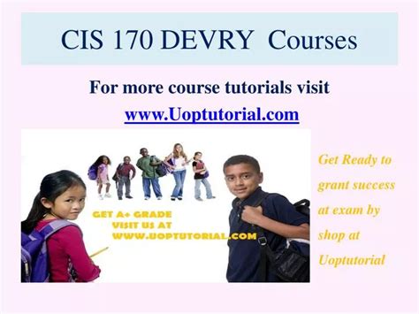 Ppt Cis 170 Devry Courses Uoptutorial Powerpoint Presentation Free Download Id7169717