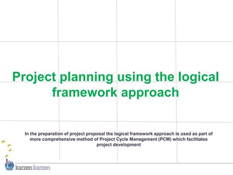 Lfa Logical Framework Analysis Ppt
