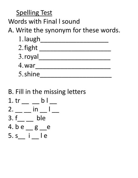 Spelling Activity For 6 Live Worksheets