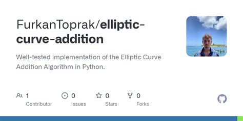 Github Furkantoprakelliptic Curve Addition Well Tested